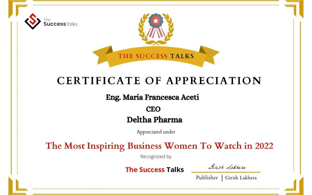 Certificate of Appreciation the success talks_page-0001 - Deltha Pharma