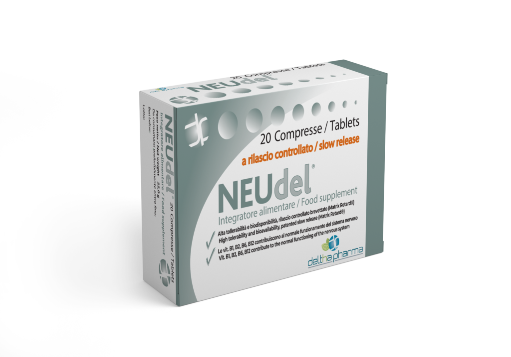NEUdel ® 20 Tablets Integratore Neurotrofico - Deltha Pharma